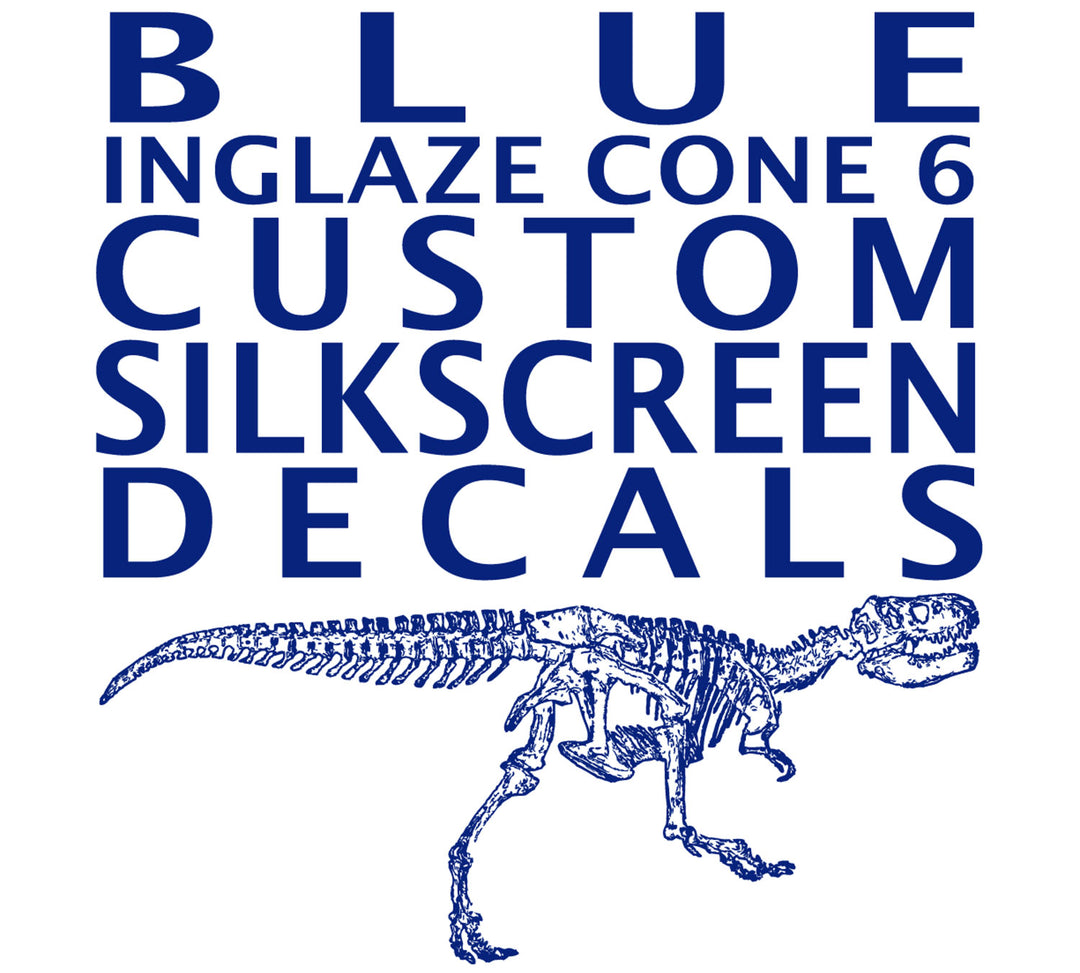 CUSTOM Silkscreen Cone 6 Blue Decals for Ceramic – Milestone Decal Art